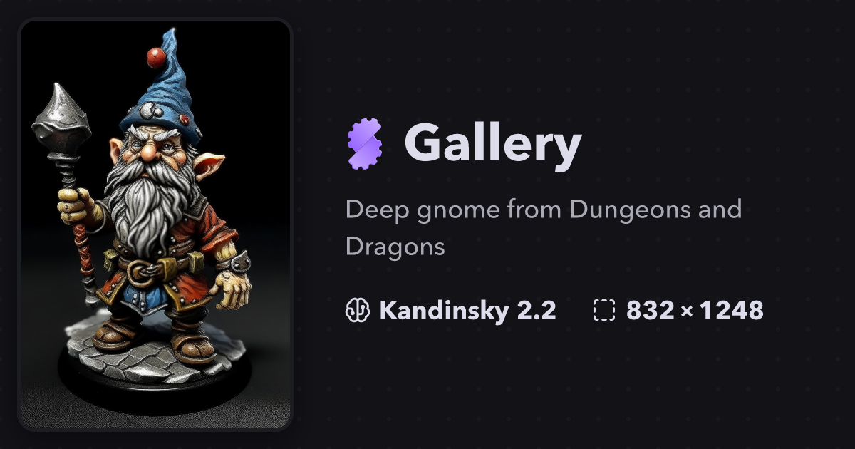 "Deep gnome from Dungeons and Dragons" | Gallery | Stablecog