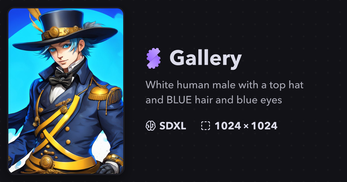 "White human male with a top hat and B..." | Gallery | Stablecog