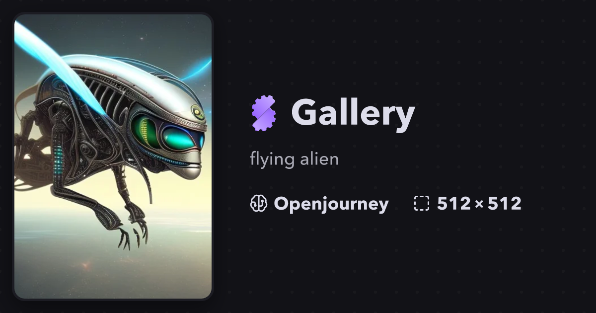 "flying alien" | Gallery | Stablecog