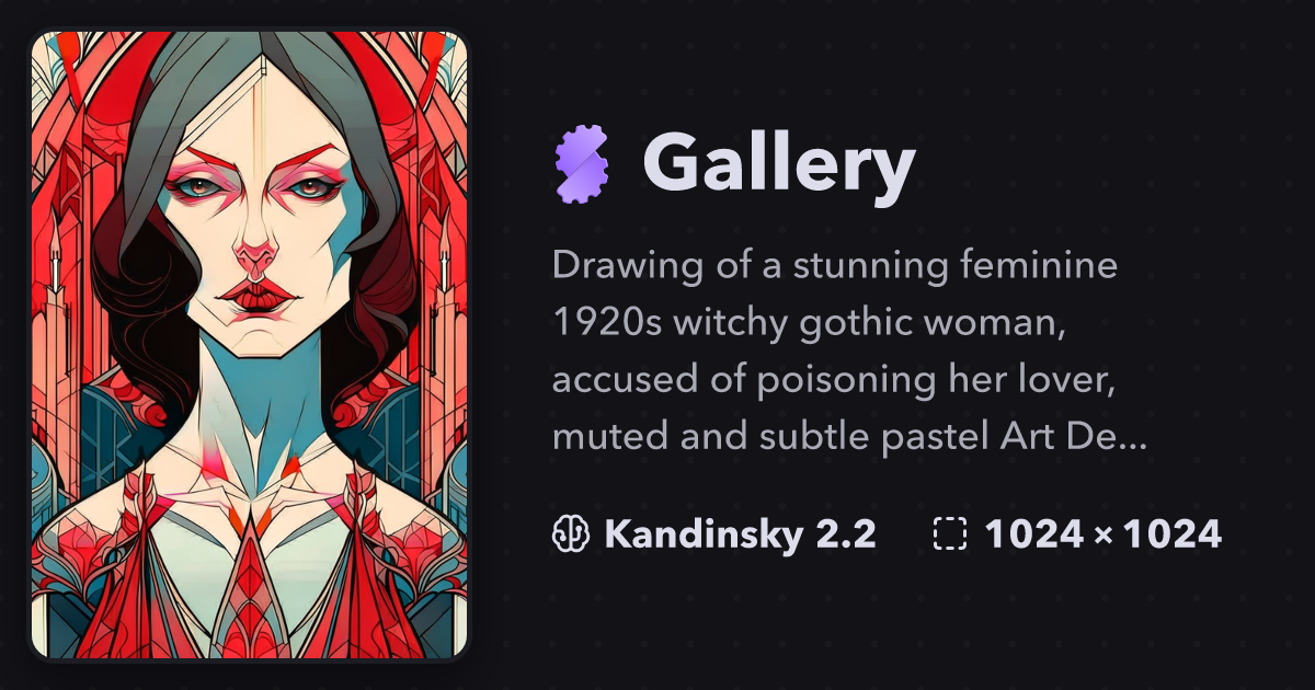 "Drawing of a stunning feminine 1920s ..." | Gallery | Stablecog