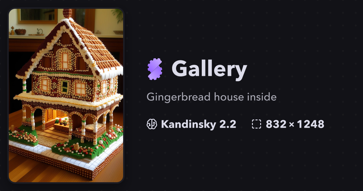 "Gingerbread house inside" | Gallery | Stablecog