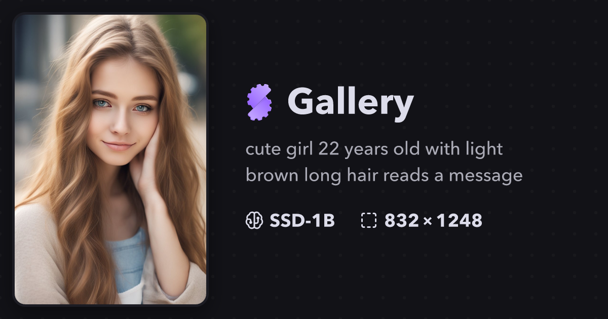 "cute girl 22 years old with light bro..." | Gallery | Stablecog