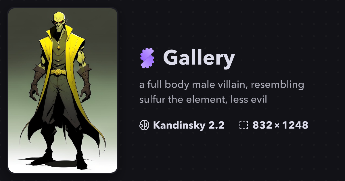 "a full body male villain, resembling ..." | Gallery | Stablecog