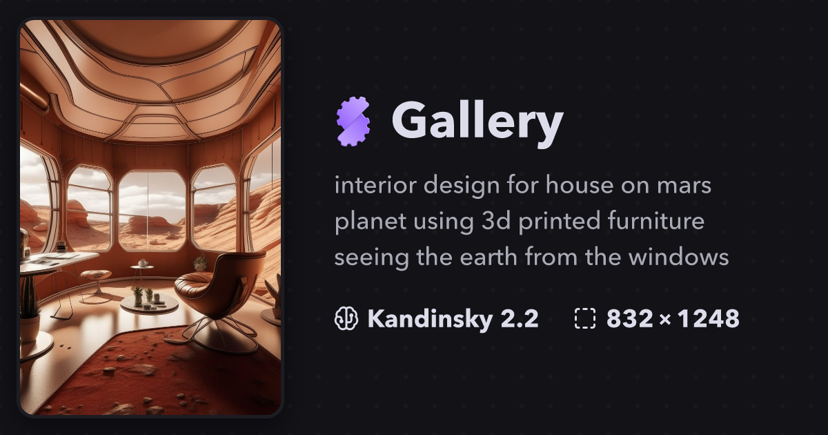 "interior design for house on mars pla..." | Gallery | Stablecog