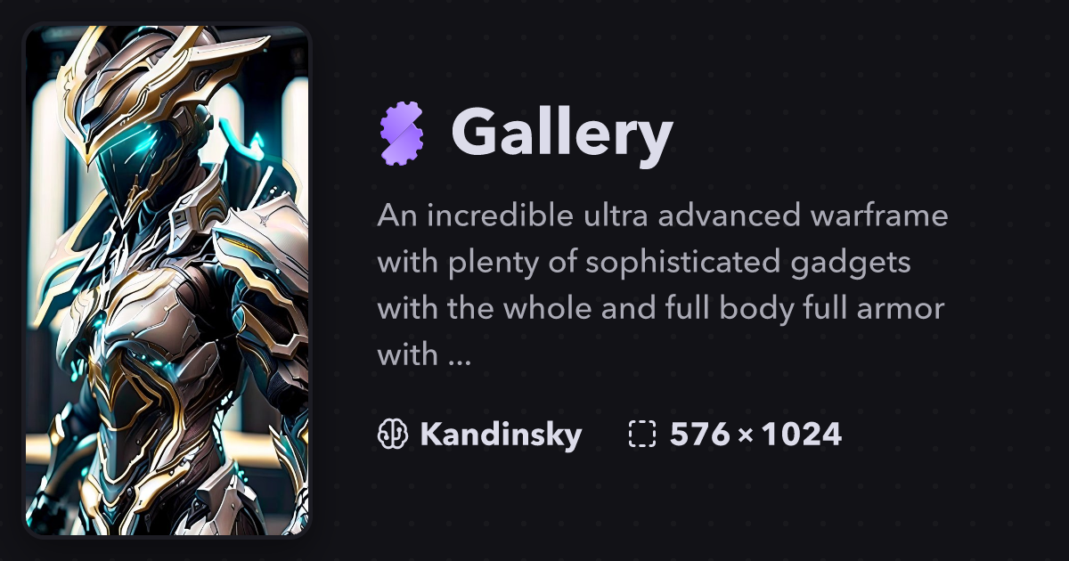 "An incredible ultra advanced warframe..." | Gallery | Stablecog