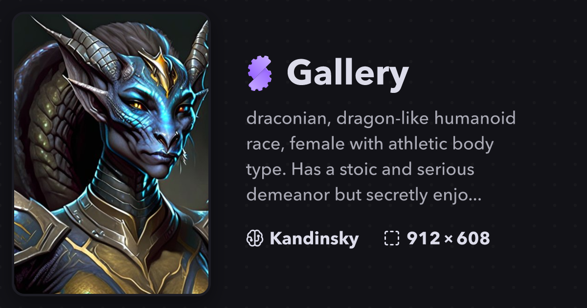 "draconian, dragon-like humanoid race,..." | Gallery | Stablecog
