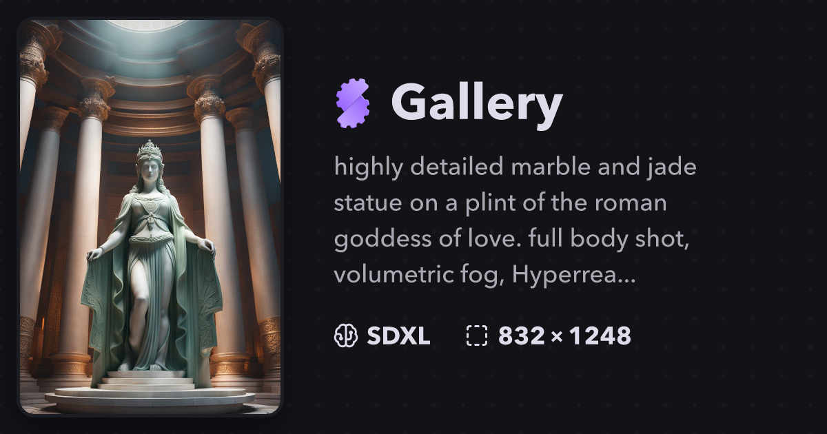 "highly detailed marble and jade statu..." | Gallery | Stablecog