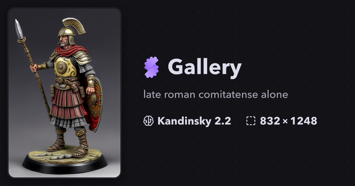 "late roman comitatense alone" | Gallery | Stablecog