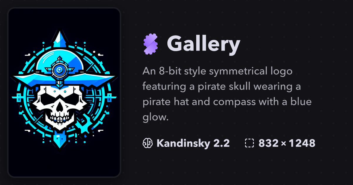 "An 8-bit style symmetrical logo featu..." | Gallery | Stablecog