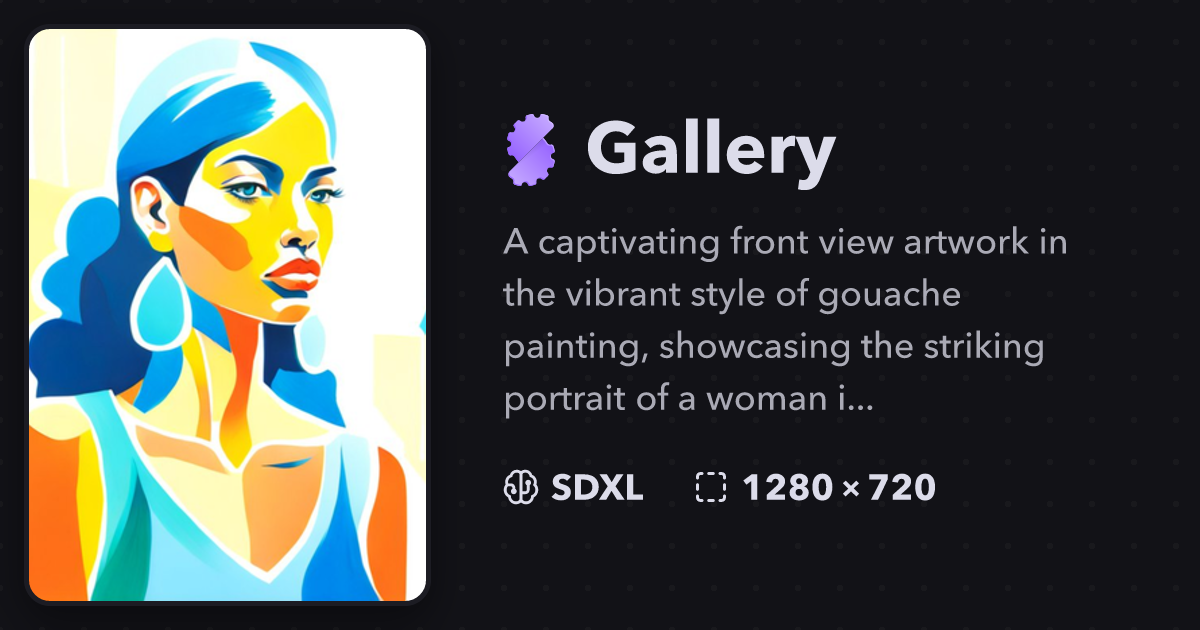 "A captivating front view artwork in t..." | Gallery | Stablecog