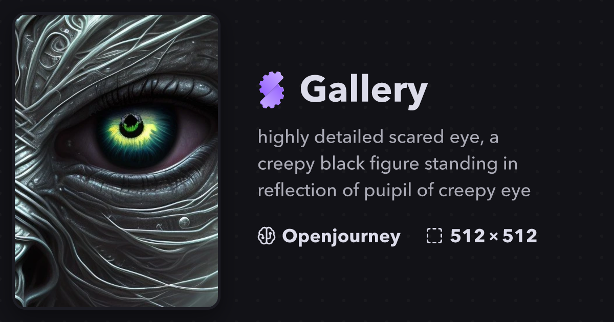 "highly detailed scared eye, a creepy ..." | Gallery | Stablecog