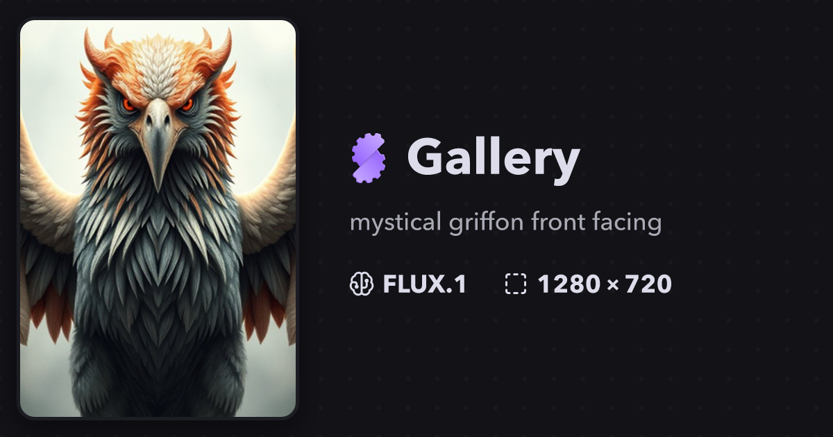 "mystical griffon front facing" | Gallery | Stablecog