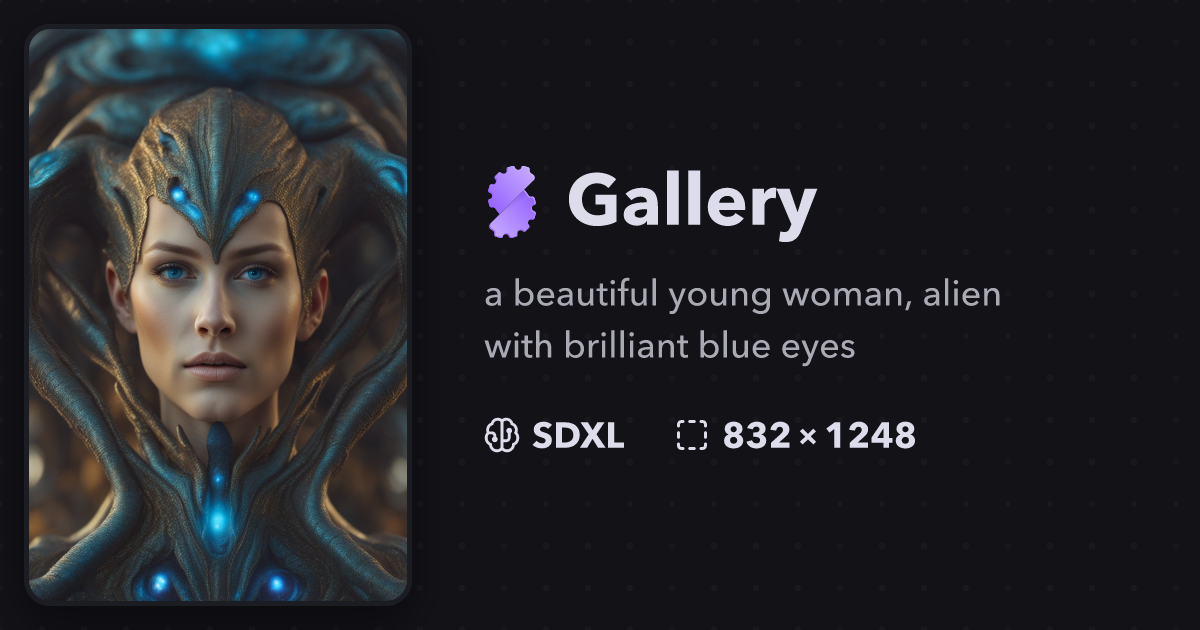 "a beautiful young woman, alien with b..." | Gallery | Stablecog