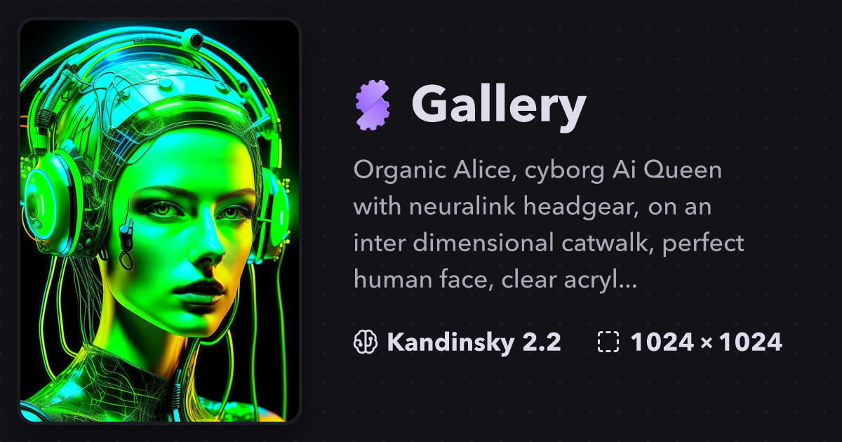 "Organic Alice, cyborg Ai Queen with n..." | Gallery | Stablecog