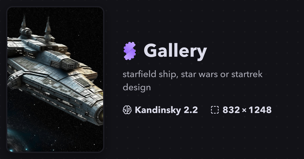 "starfield ship, star wars or startrek..." | Gallery | Stablecog