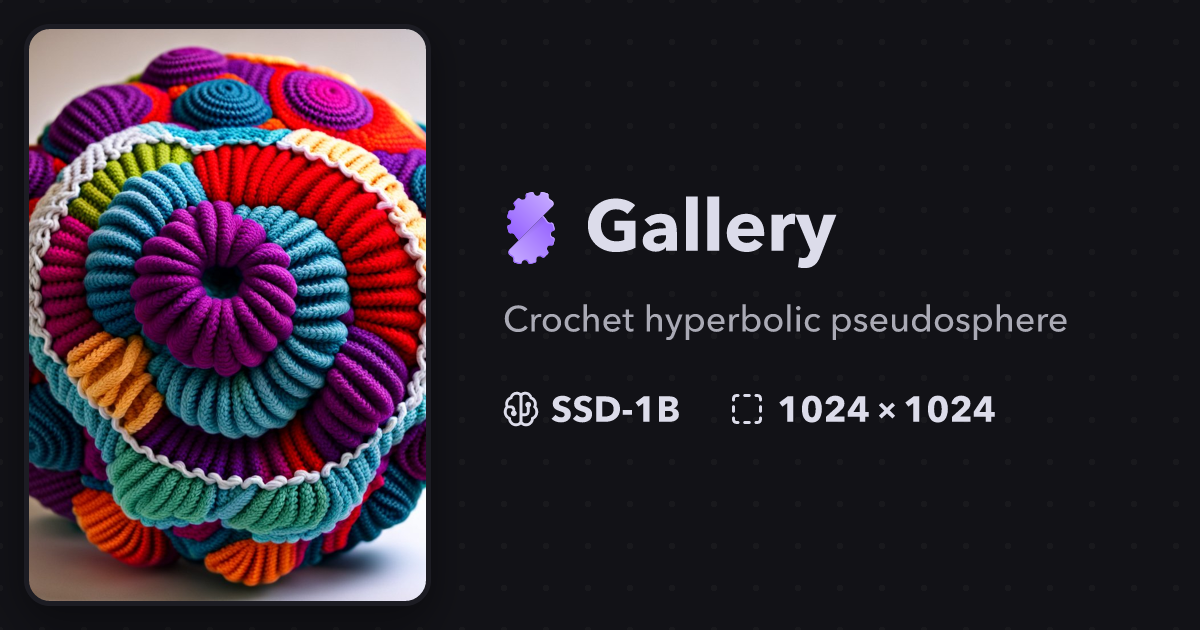 "Crochet hyperbolic pseudosphere" | Gallery | Stablecog