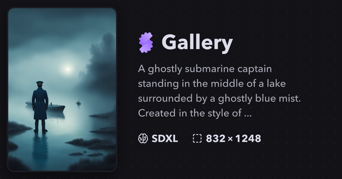 "A ghostly submarine captain standing ..." | Gallery | Stablecog