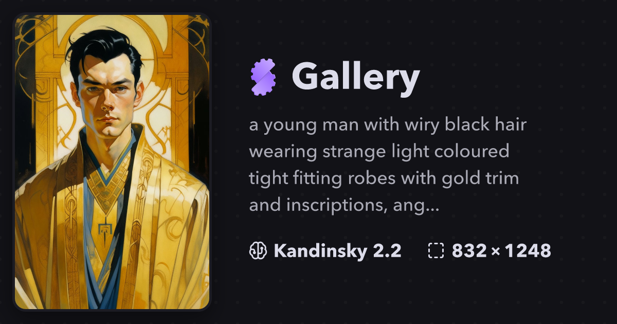 "a young man with wiry black hair wearing..." | Gallery | Stablecog