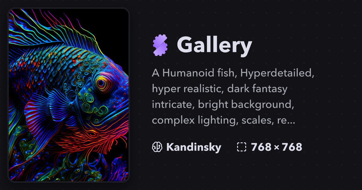 "A Humanoid fish, Hyperdetailed, hyper..." | Gallery | Stablecog