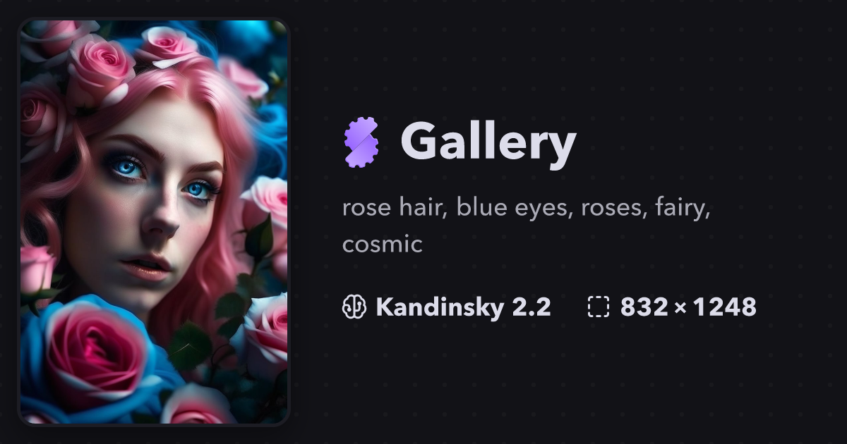 Rose hair, blue eyes, roses, fairy, cosmic | Gallery