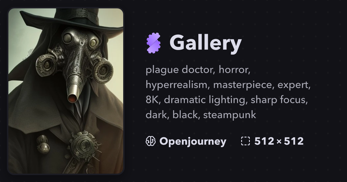 "plague doctor, horror, hyperrealism, ..." | Gallery | Stablecog