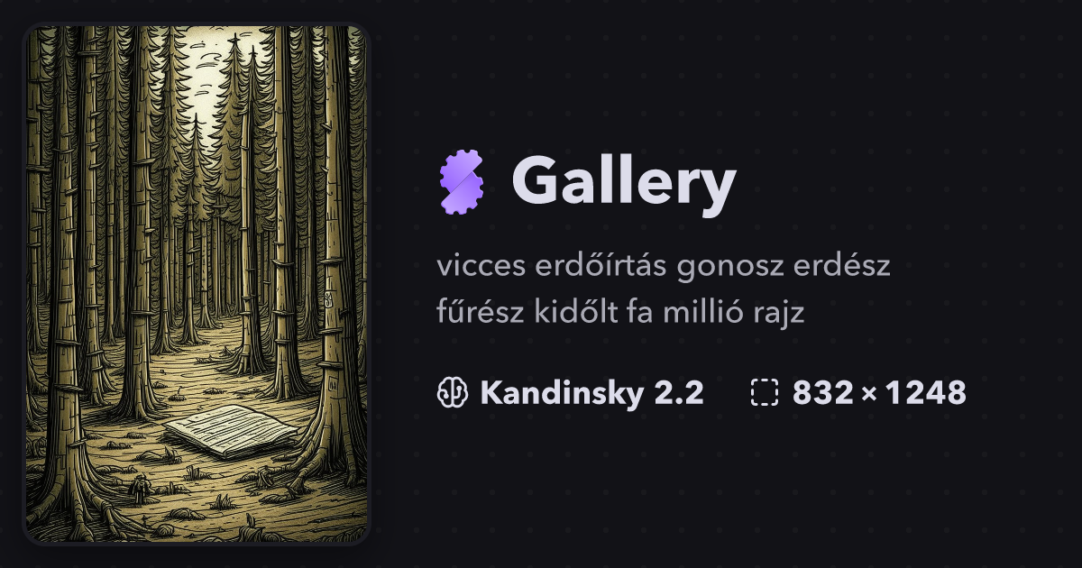 "vicces erdőírtás gonosz erdész fűrész..." | Gallery | Stablecog