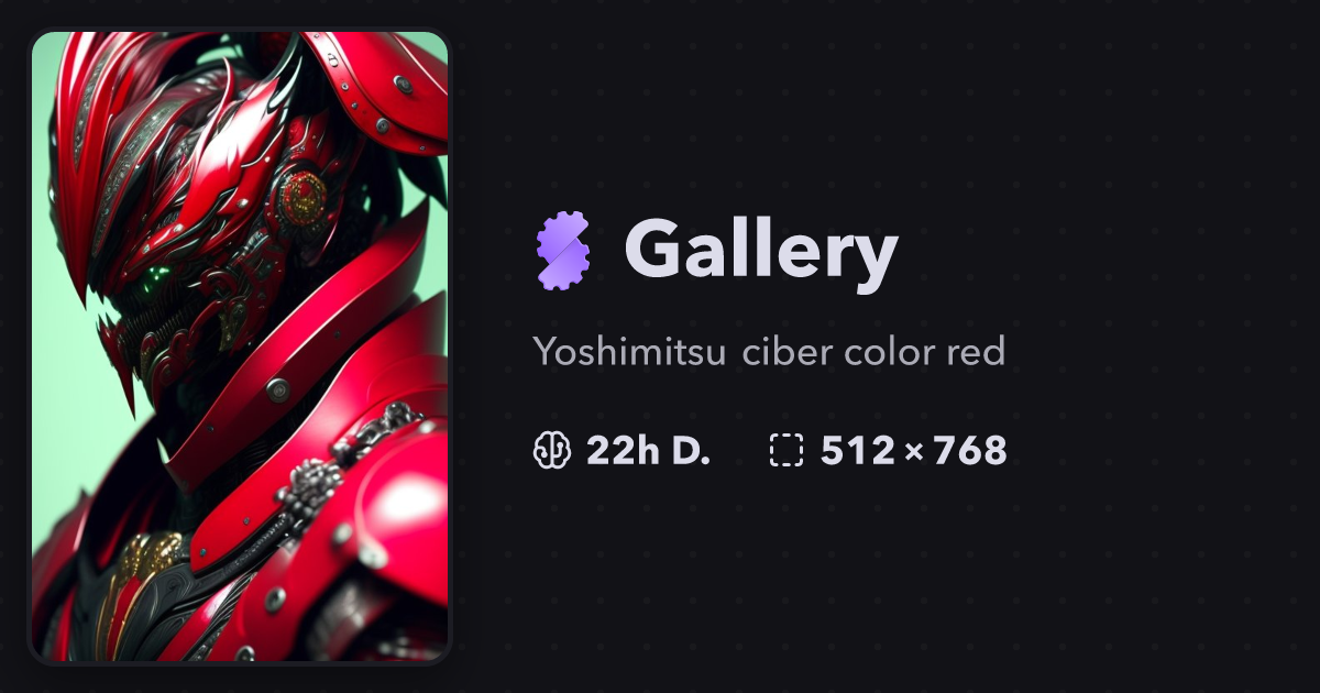 Yoshimitsu ciber color red | Gallery