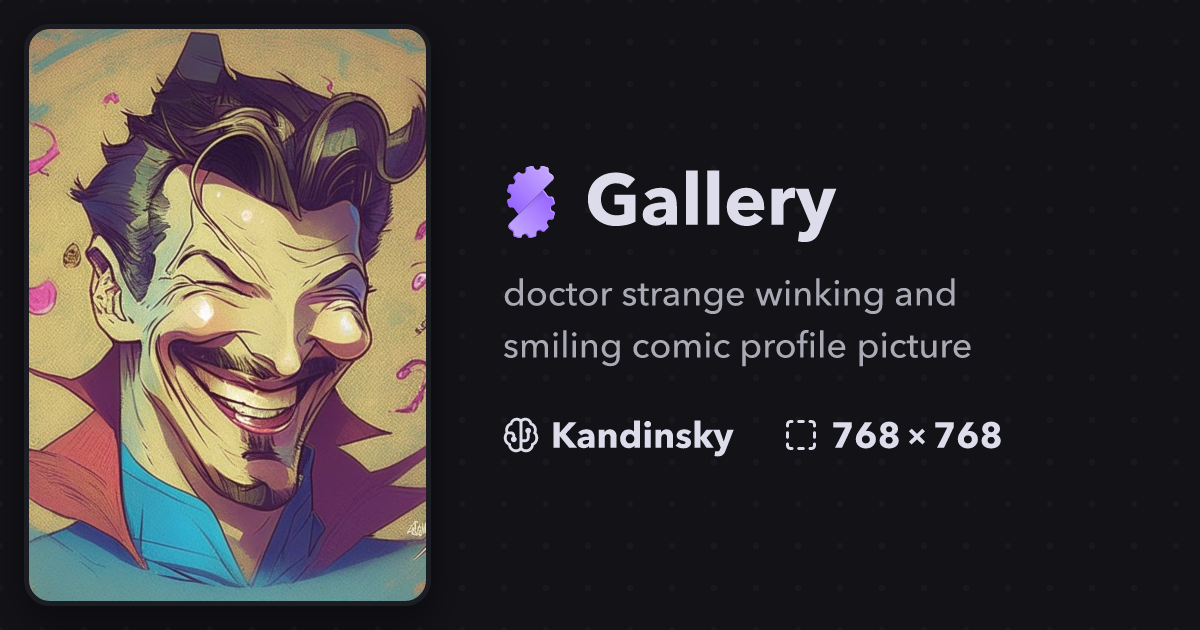 "doctor strange winking and smiling comic..." | Gallery | Stablecog