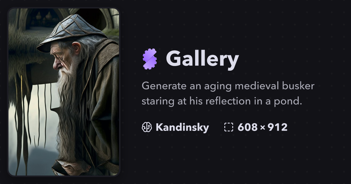 "Generate an aging medieval busker sta..." | Gallery | Stablecog