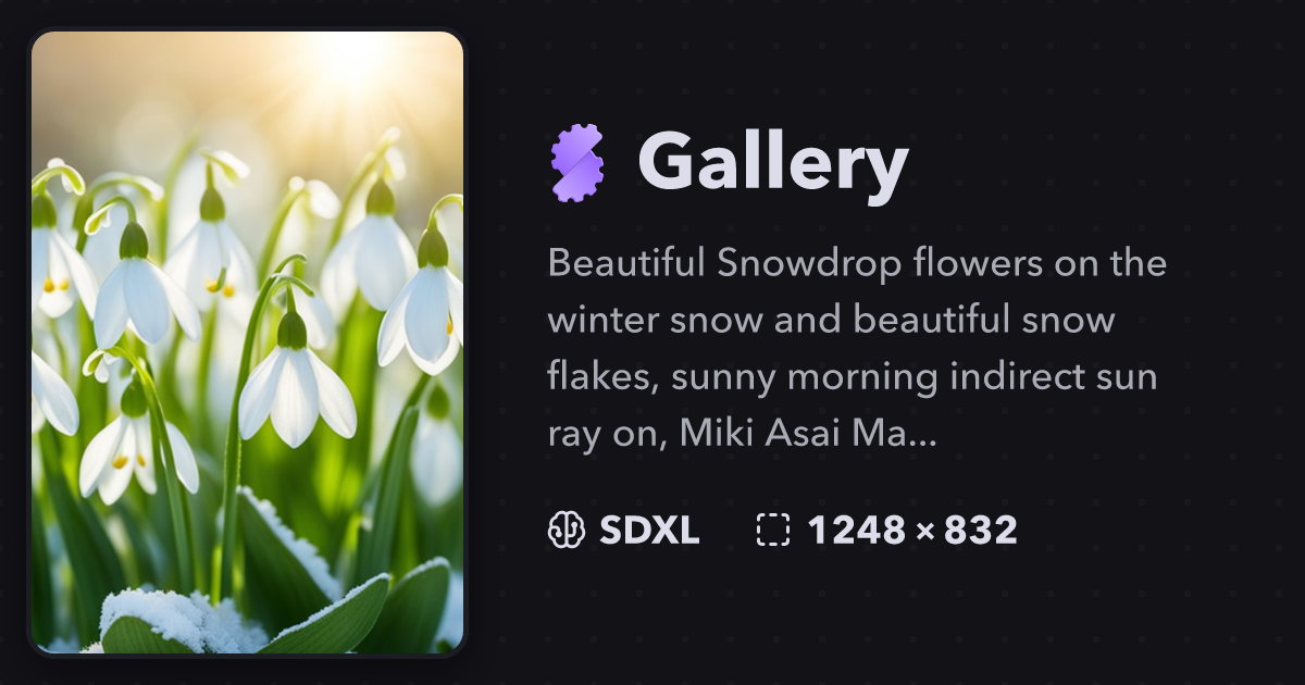 "Beautiful Snowdrop flowers on the win..." | Gallery | Stablecog