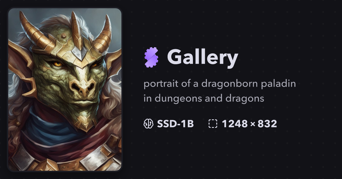 "portrait of a dragonborn paladin in d..." | Gallery | Stablecog