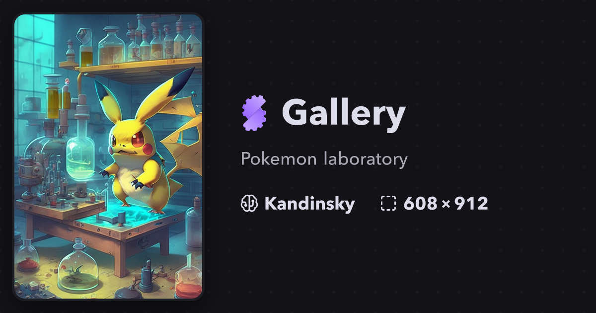 "Pokemon laboratory" | Gallery | Stablecog