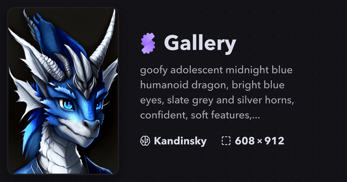 Goofy adolescent midnight blue humanoid dragon, br... | Gallery