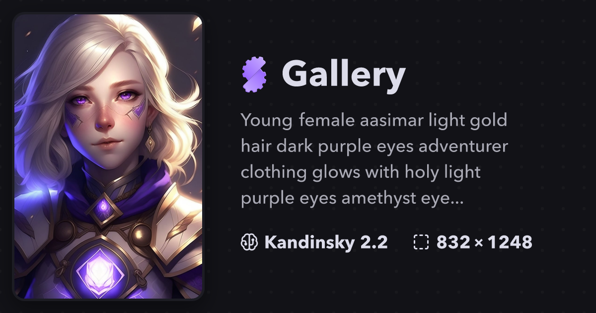 "Young female aasimar light gold hair dar..." | Gallery | Stablecog