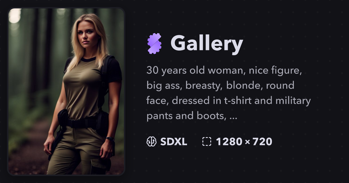 "30 years old woman, nice figure, big ..." | Gallery | Stablecog