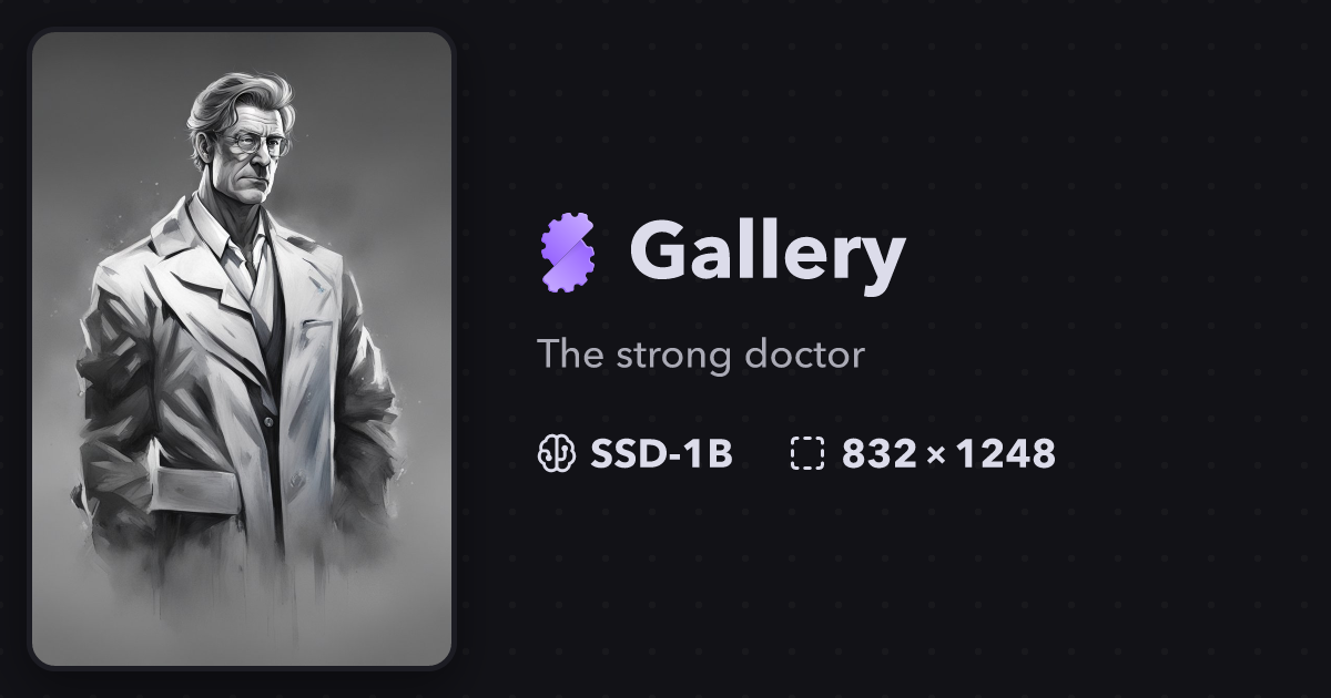 "The strong doctor" | Gallery | Stablecog