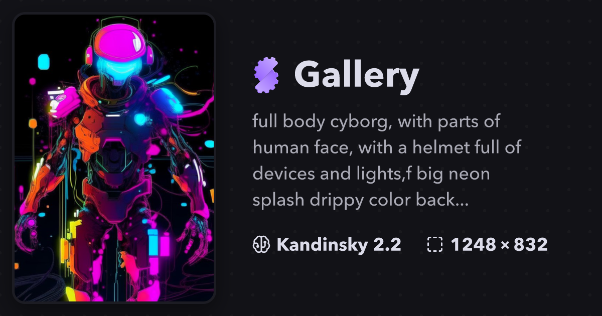 "full body cyborg, with parts of human..." | Gallery | Stablecog