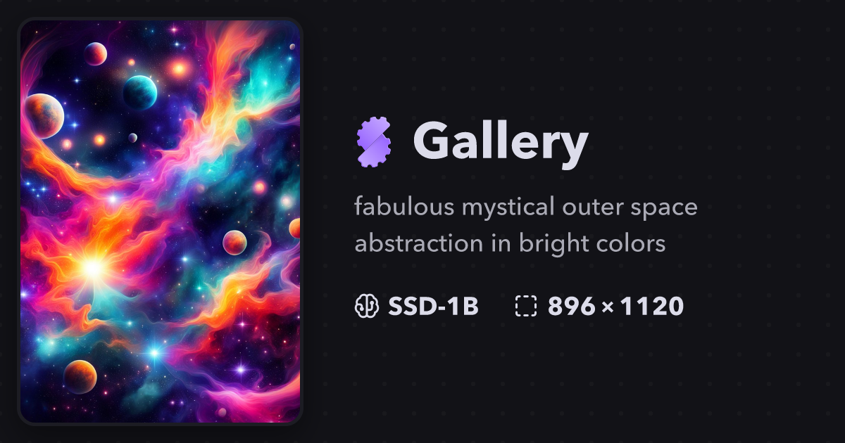 "fabulous mystical outer space abstrac..." | Gallery | Stablecog