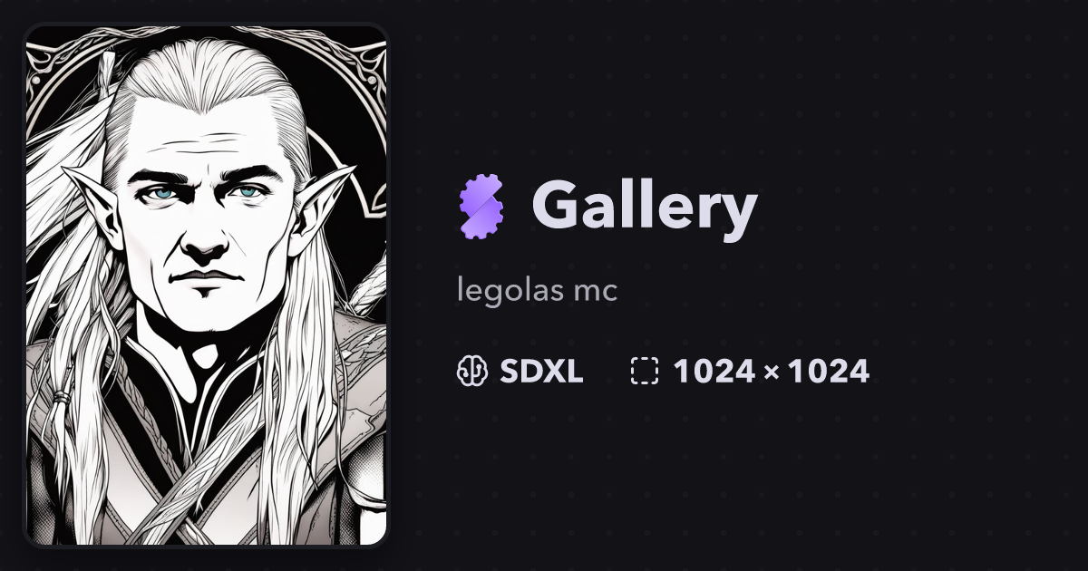"legolas mc" | Gallery | Stablecog