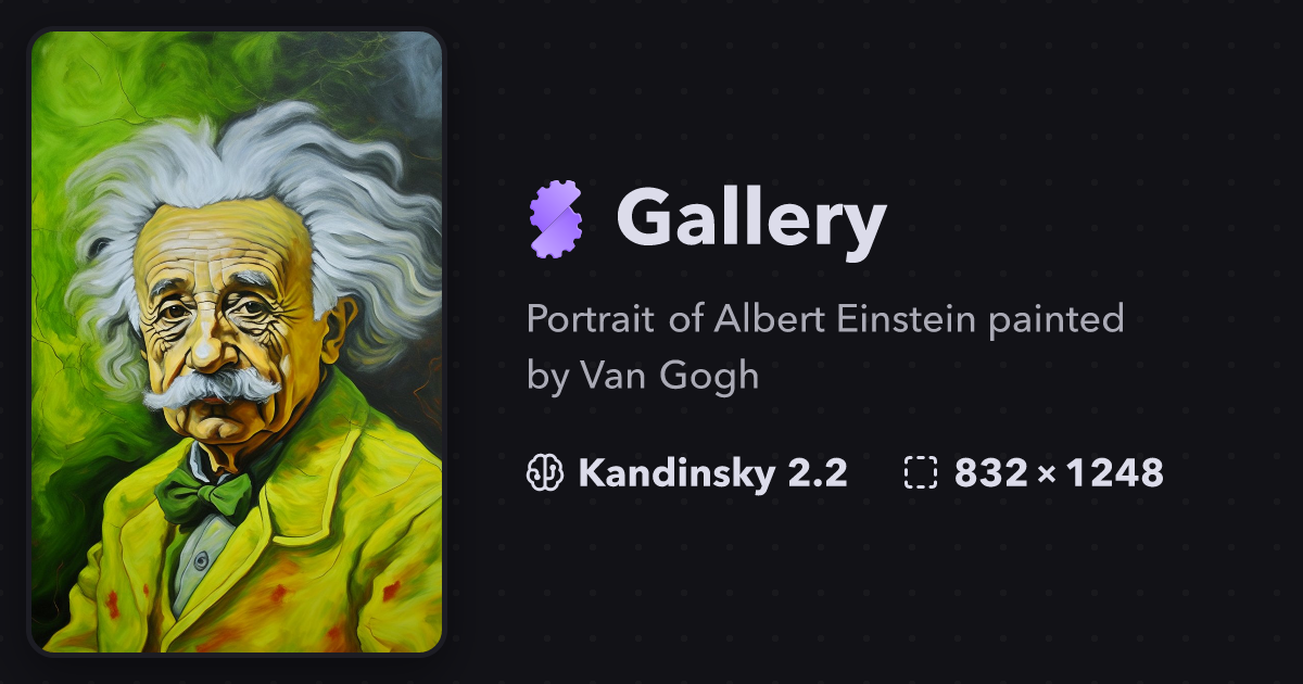 "Portrait of Albert Einstein painted b..." | Gallery | Stablecog