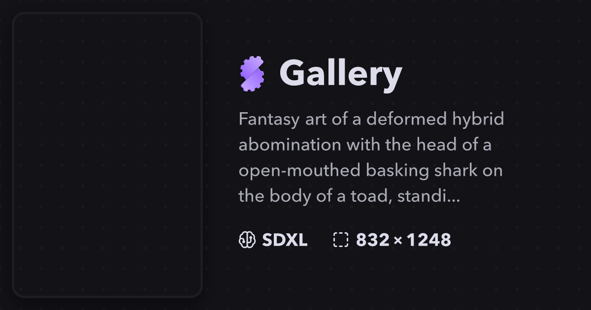 "Fantasy art of a deformed hybrid abom..." | Gallery | Stablecog