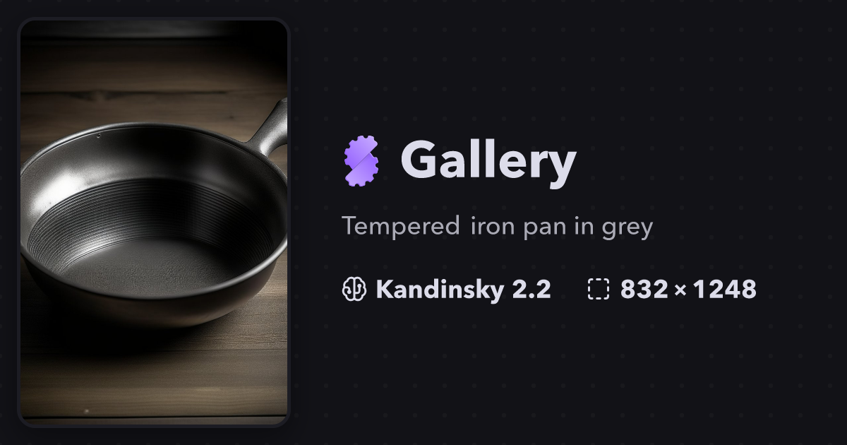 Tempered iron pan in grey | Gallery