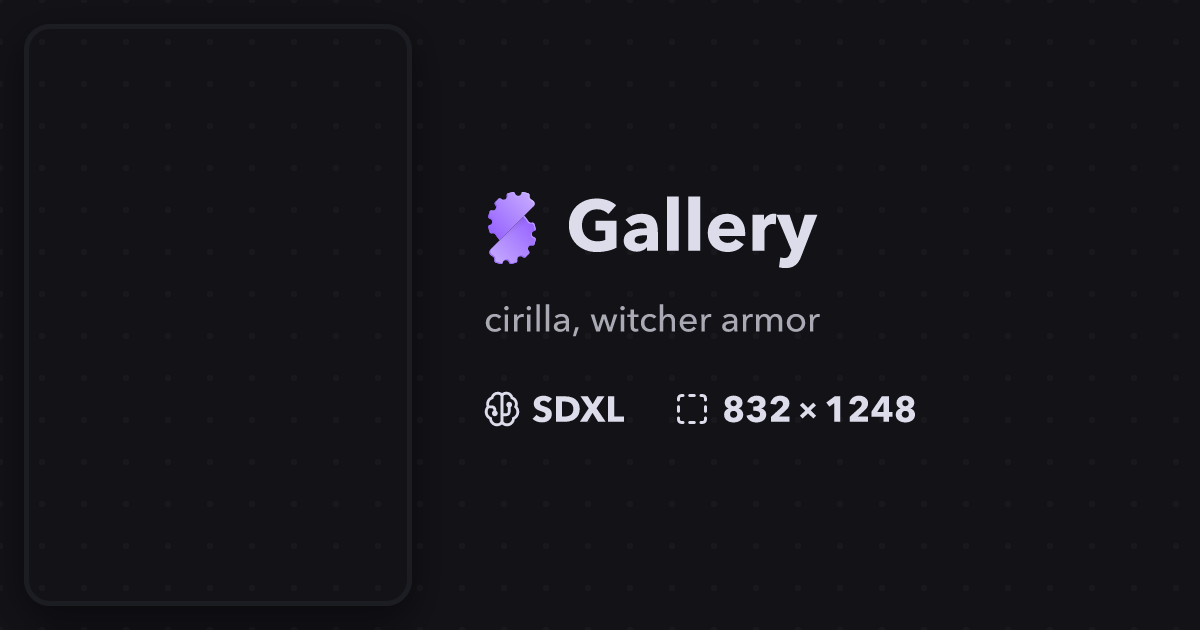 "cirilla, witcher armor" | Gallery | Stablecog