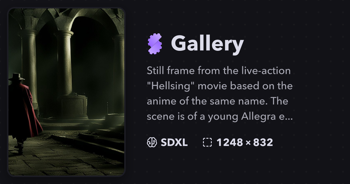 "Still frame from the live-action "Hel..." | Gallery | Stablecog