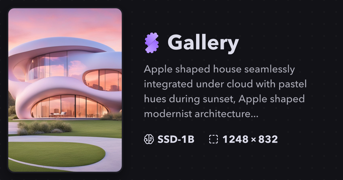 "Apple shaped house seamlessly integra..." | Gallery | Stablecog