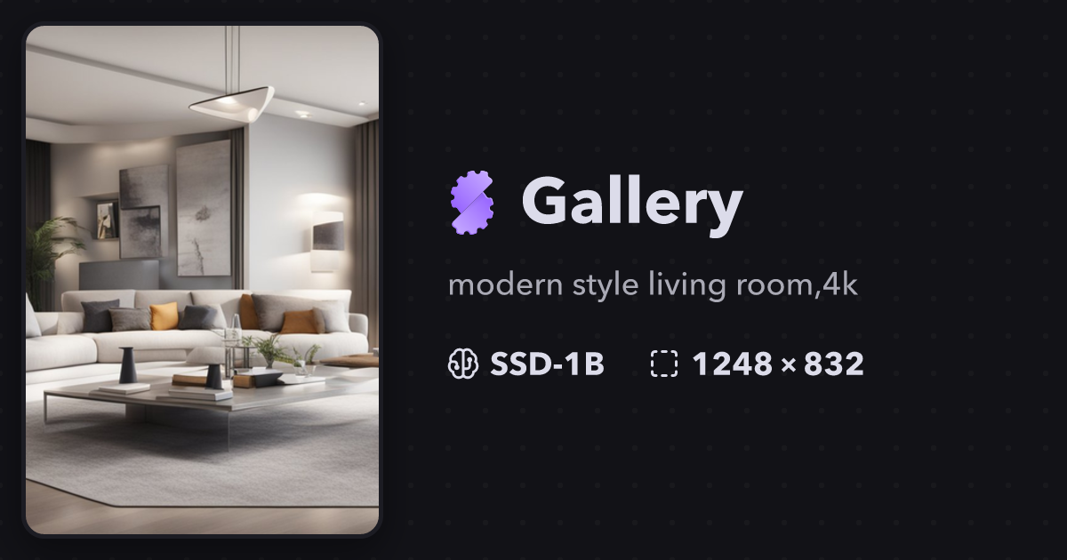 "modern style living room,4k" | Gallery | Stablecog