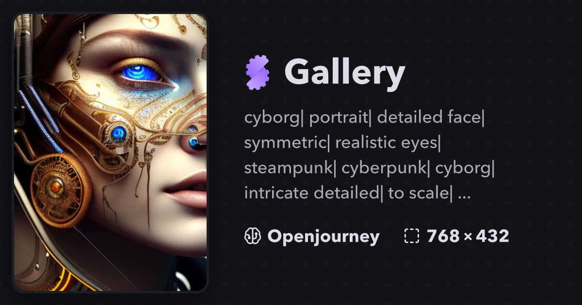 "cyborg| portrait| detailed face| symm..." | Gallery | Stablecog