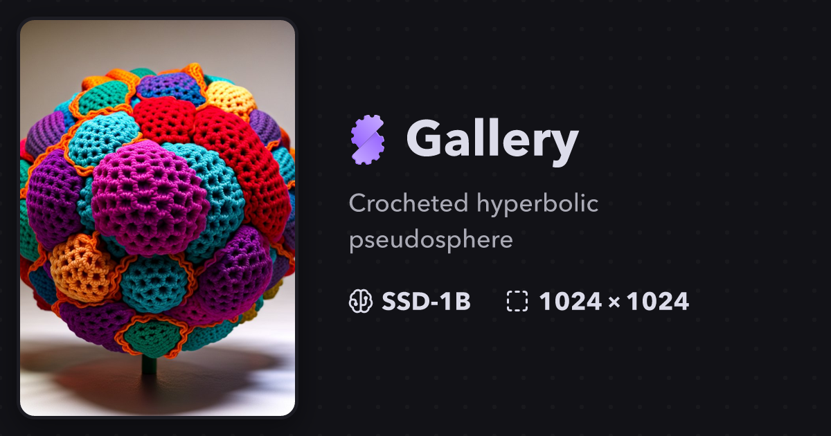 "Crocheted hyperbolic pseudosphere" | Gallery | Stablecog