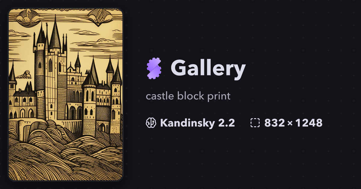 "castle block print" | Gallery | Stablecog