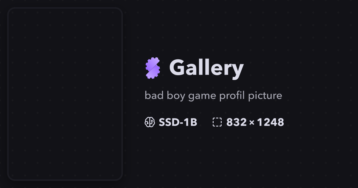 "bad boy game profil picture" | Gallery | Stablecog